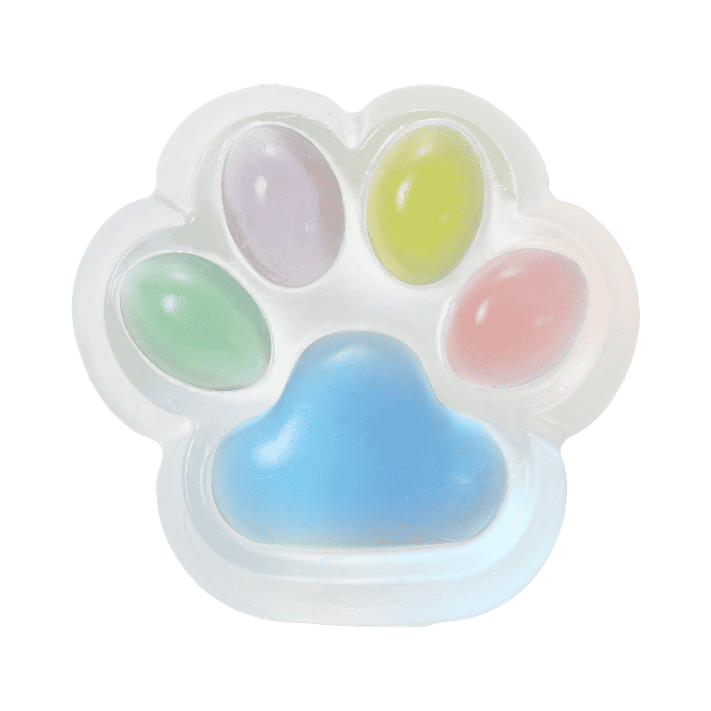 Rainbow Crystal Cat Paw Squishy – FUFUSQUISHY