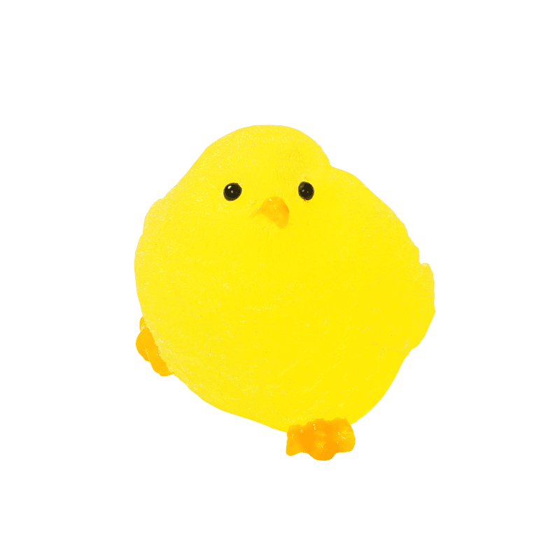 Yellow Crystal Chicken Squishy