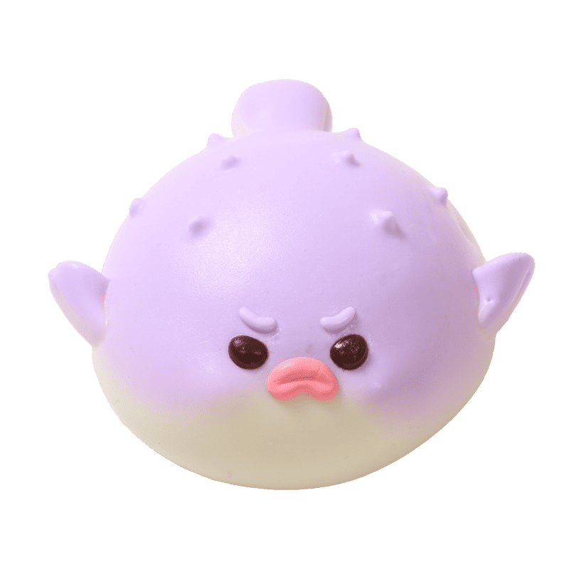 120g Purple Pufferfish Taba Squishy – FUFUSQUISHY