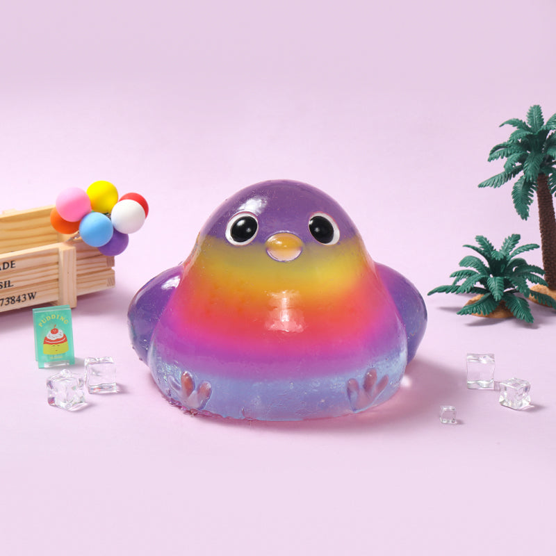 2100g Giant Crystal Rainbow Chicken Taba Squishy – FUFUSQUISHY
