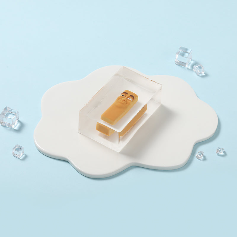 175g Crystal Cube with Tong Tong Sahur Taba Squishy – FUFUSQUISHY