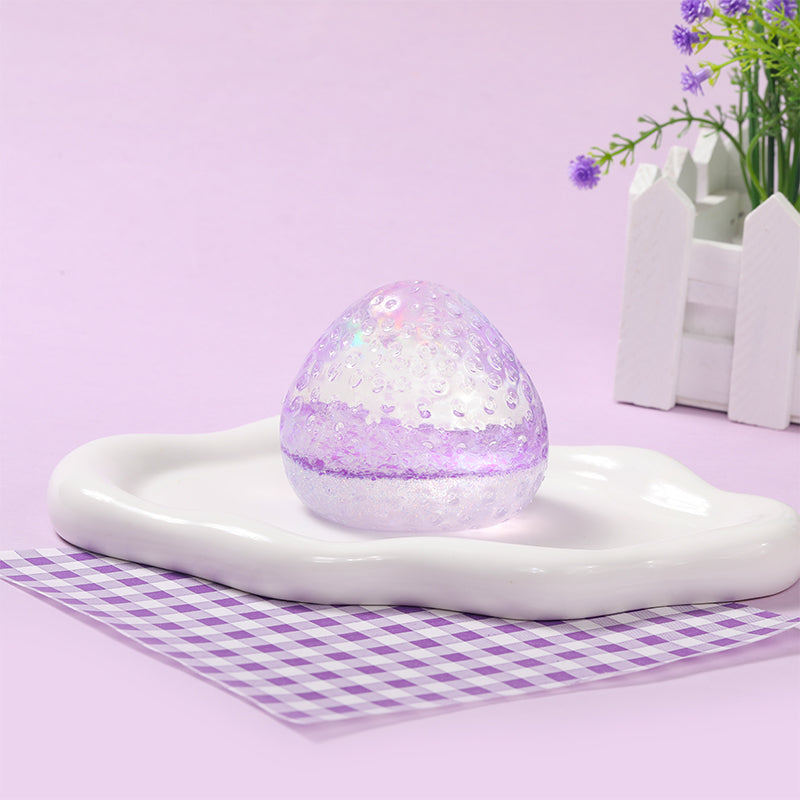 Purple Glow-in-dark Strawberry Taba Squishy – FUFUSQUISHY