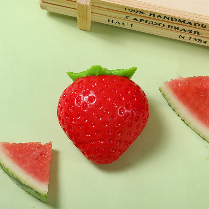 150g Red Strawberry with Leaves Taba Squishy – FUFUSQUISHY