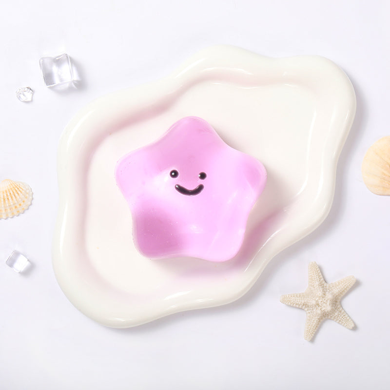 180g Crystal Purple Transparent Smiley Star Taba Squishy – FUFUSQUISHY