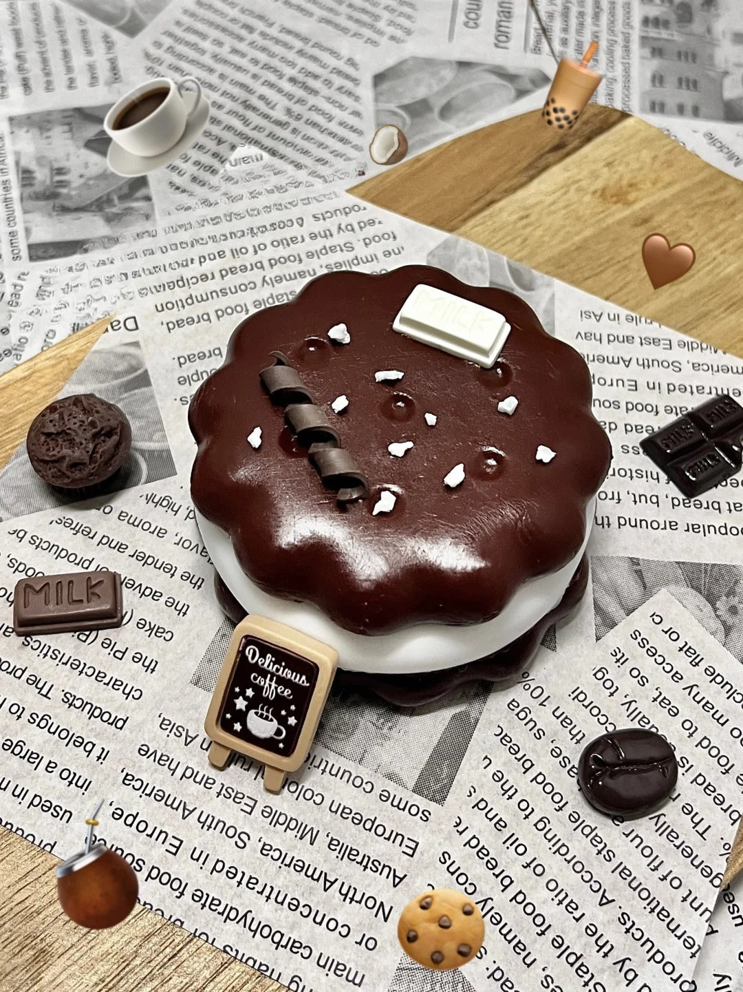 Chocolate Sandwich Cookie Squishy – FUFUSQUISHY