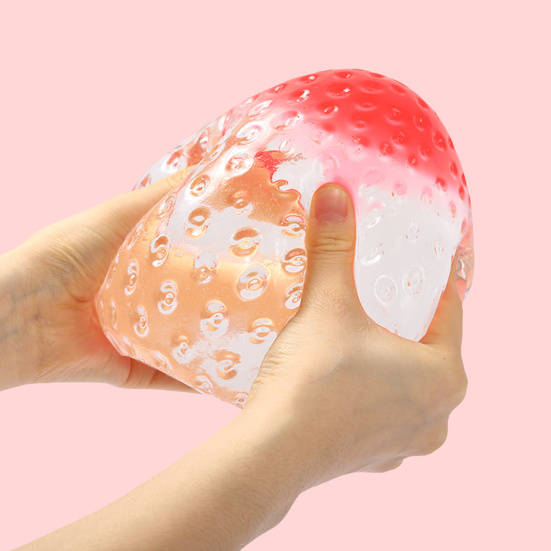 2100g Red Top Crystal Strawberry Taba Squishy – FUFUSQUISHY