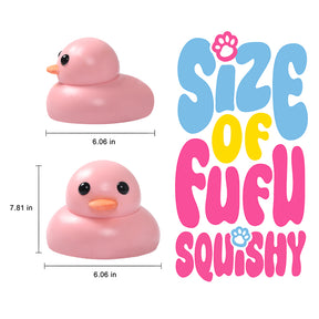 2100g Giant Rubber Pink Duck Taba Squishy – FUFUSQUISHY