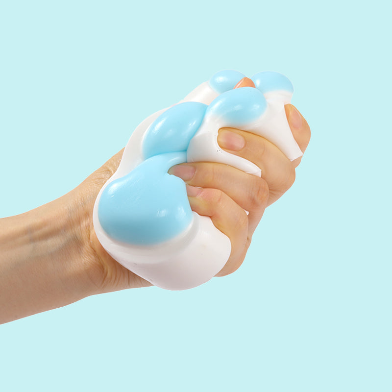 230g White Blue Cat Paw Taba Squishy – FUFUSQUISHY