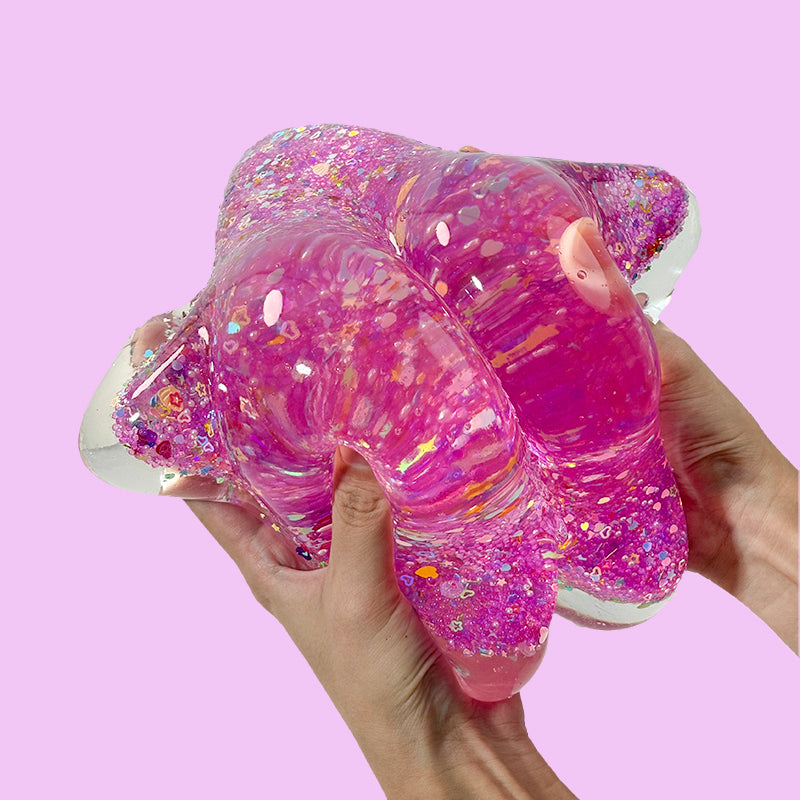 2100g Sparkling Purple Patrick Star Taba Squishy – FUFUSQUISHY