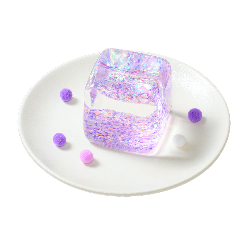 Purple Glow-in-dark Ice Cube Squishy – FUFUSQUISHY