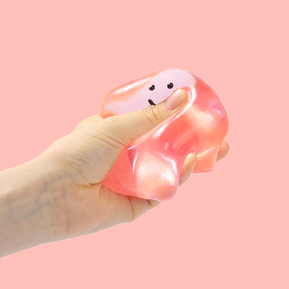 180g Crystal Pink Transparent Smiley Star Taba Squishy – FUFUSQUISHY