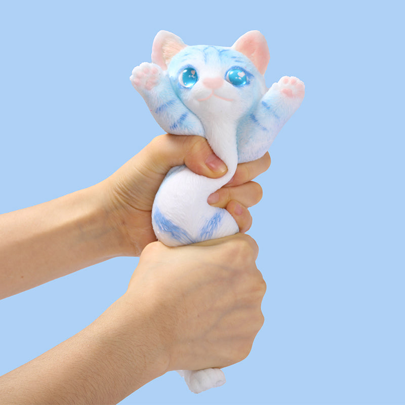 Blue Kitty Cheer Squishy – FUFUSQUISHY