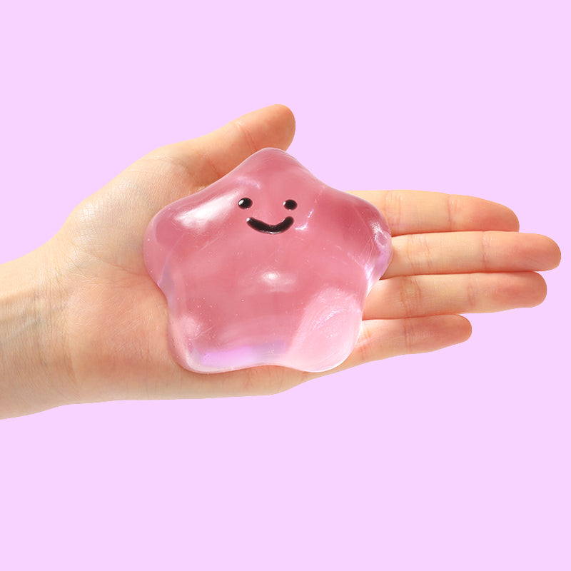 180g Crystal Purple Transparent Smiley Star Taba Squishy – FUFUSQUISHY