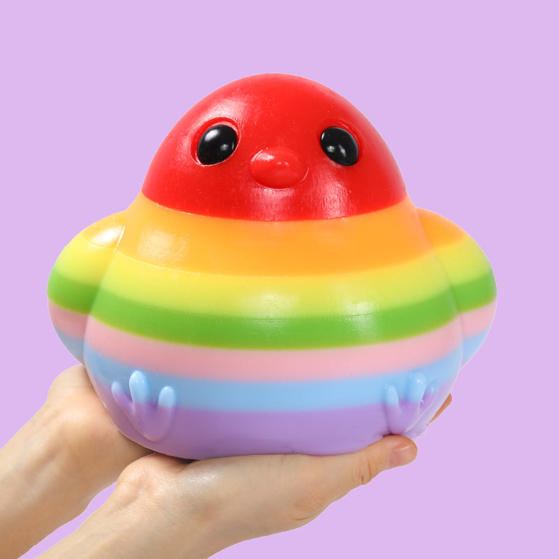 2100g Giant Rainbow Chicken Taba Squishy – FUFUSQUISHY