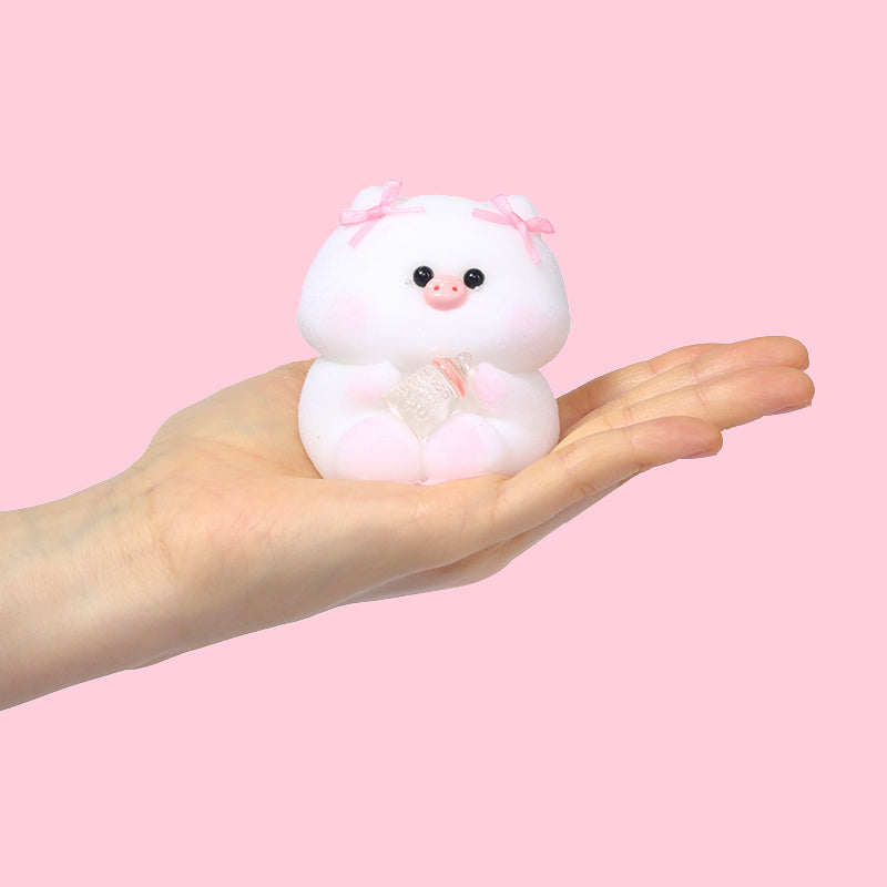 White Cute Little Pig Squishy – FUFUSQUISHY
