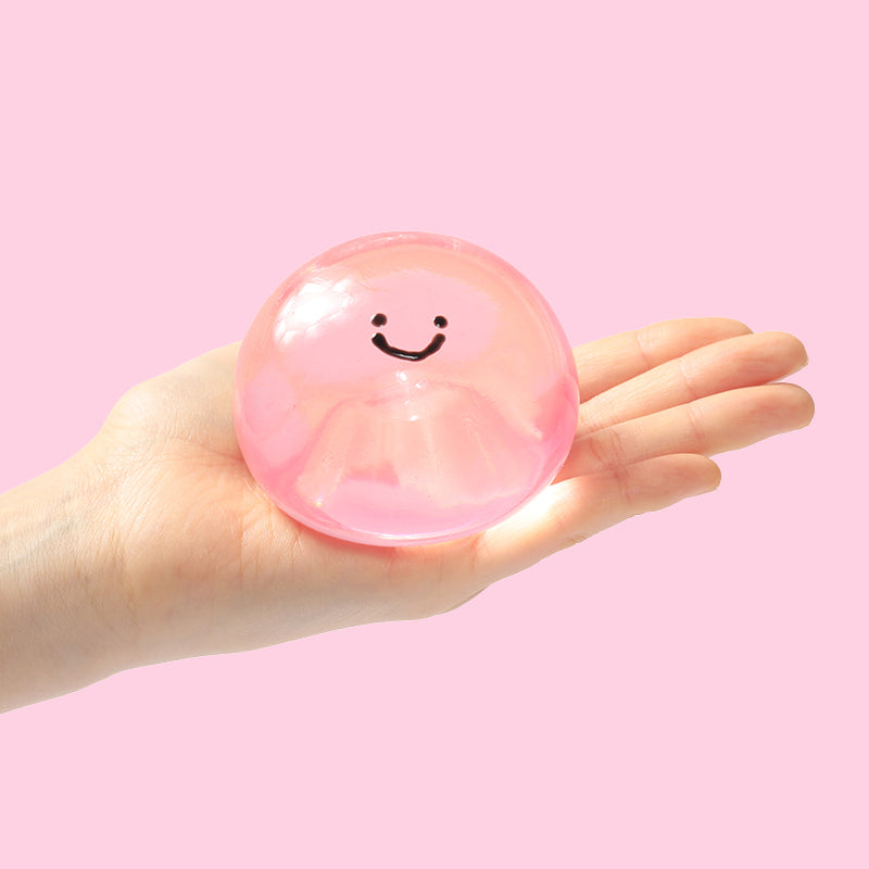 100g Crystal Pink Smile Face Magic Ball Taba Squishy – FUFUSQUISHY