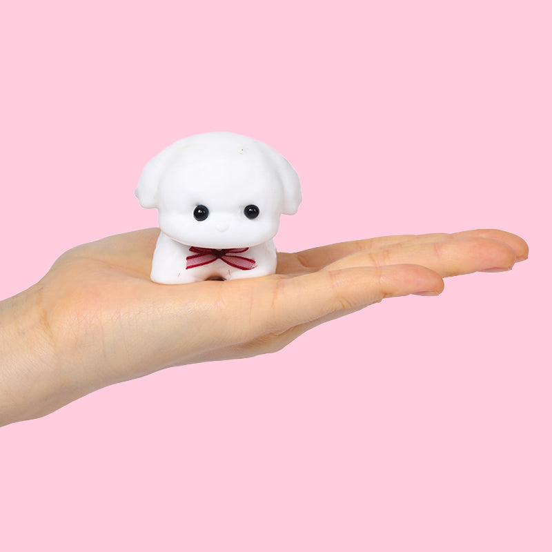 White Lovely Puppy Taba Squishy – FUFUSQUISHY