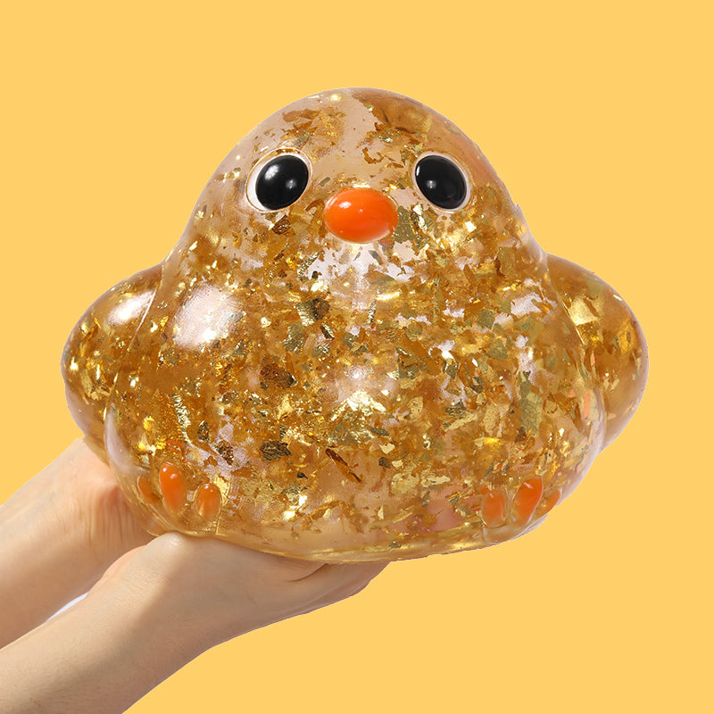 2100g Giant Crystal Golden Chicken Taba Squishy – FUFUSQUISHY