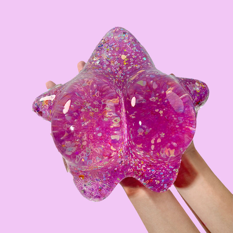 2100g Sparkling Purple Patrick Star Taba Squishy – FUFUSQUISHY