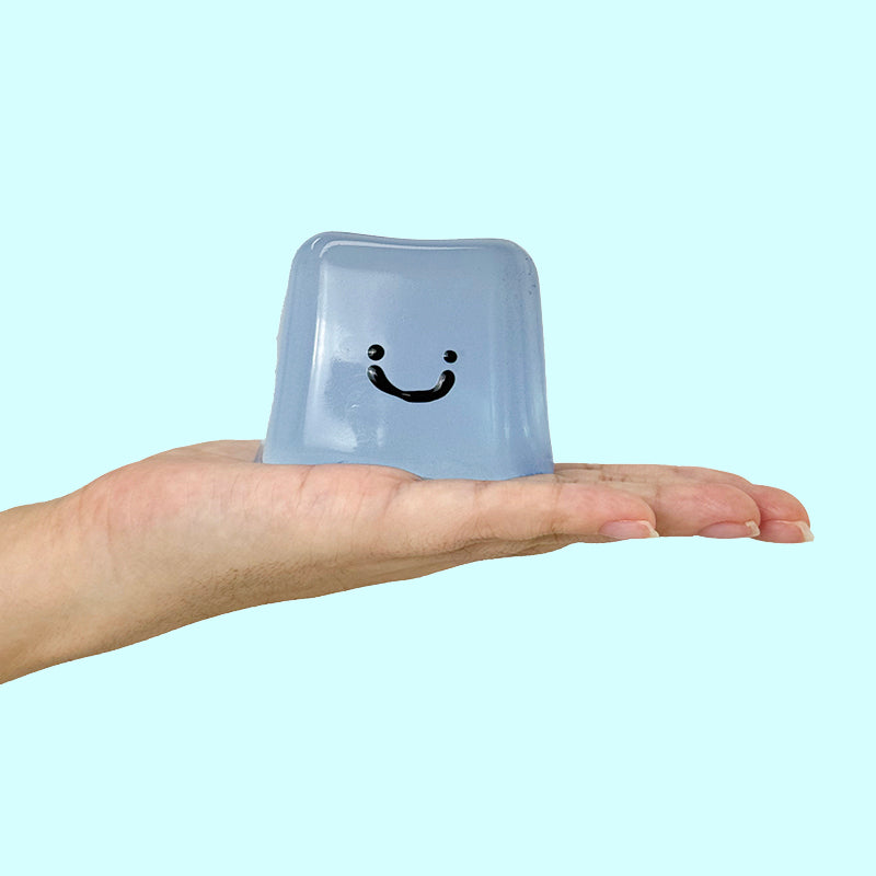 170g Crystal Blue Smile Ice Cube Taba Squishy – FUFUSQUISHY