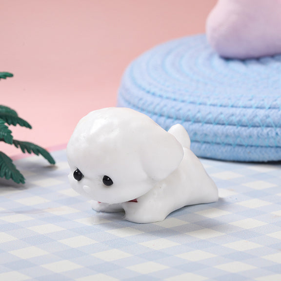 White Lovely Puppy Taba Squishy – FUFUSQUISHY