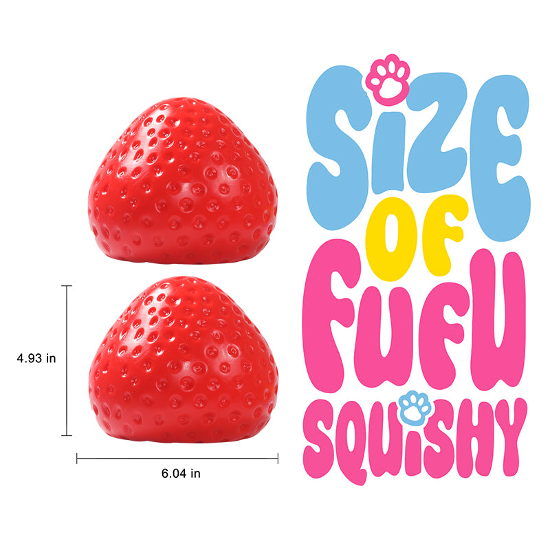 2100g Giant Red Strawberry Taba Squishy – FUFUSQUISHY