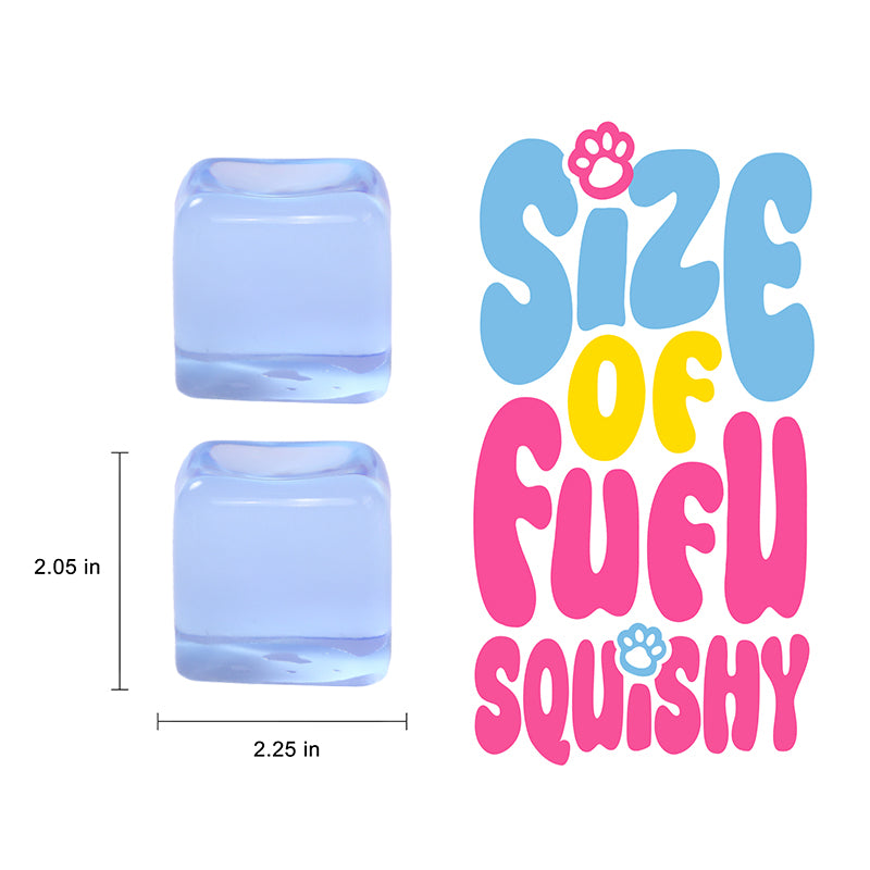 170g Crystal Blue Ice Cube Taba Squishy – FUFUSQUISHY