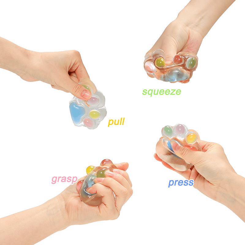 Rainbow Crystal Cat Paw Squishy – FUFUSQUISHY