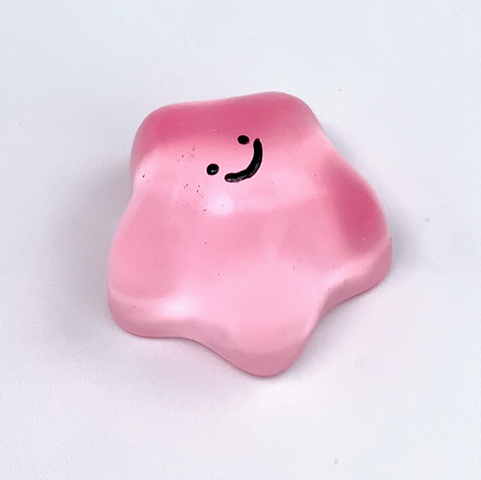 180g Crystal Pink Transparent Smiley Star Taba Squishy – FUFUSQUISHY
