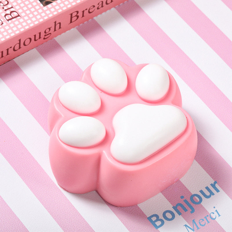 800g Super Large White Pink Cat Paw Taba Squishy – FUFUSQUISHY