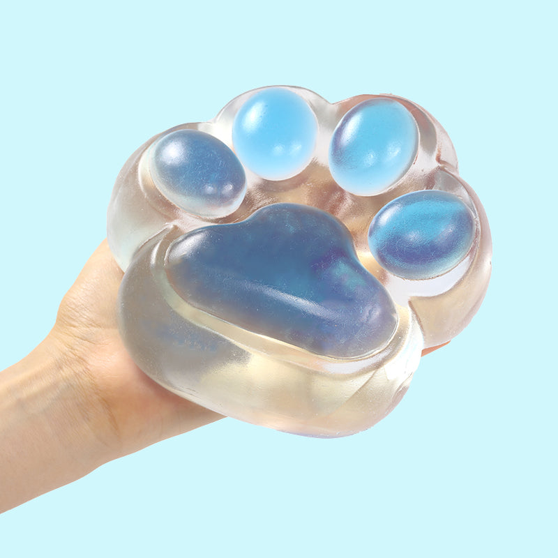 800g Super Transparent Blue Cat Paw Taba Squishy – FUFUSQUISHY