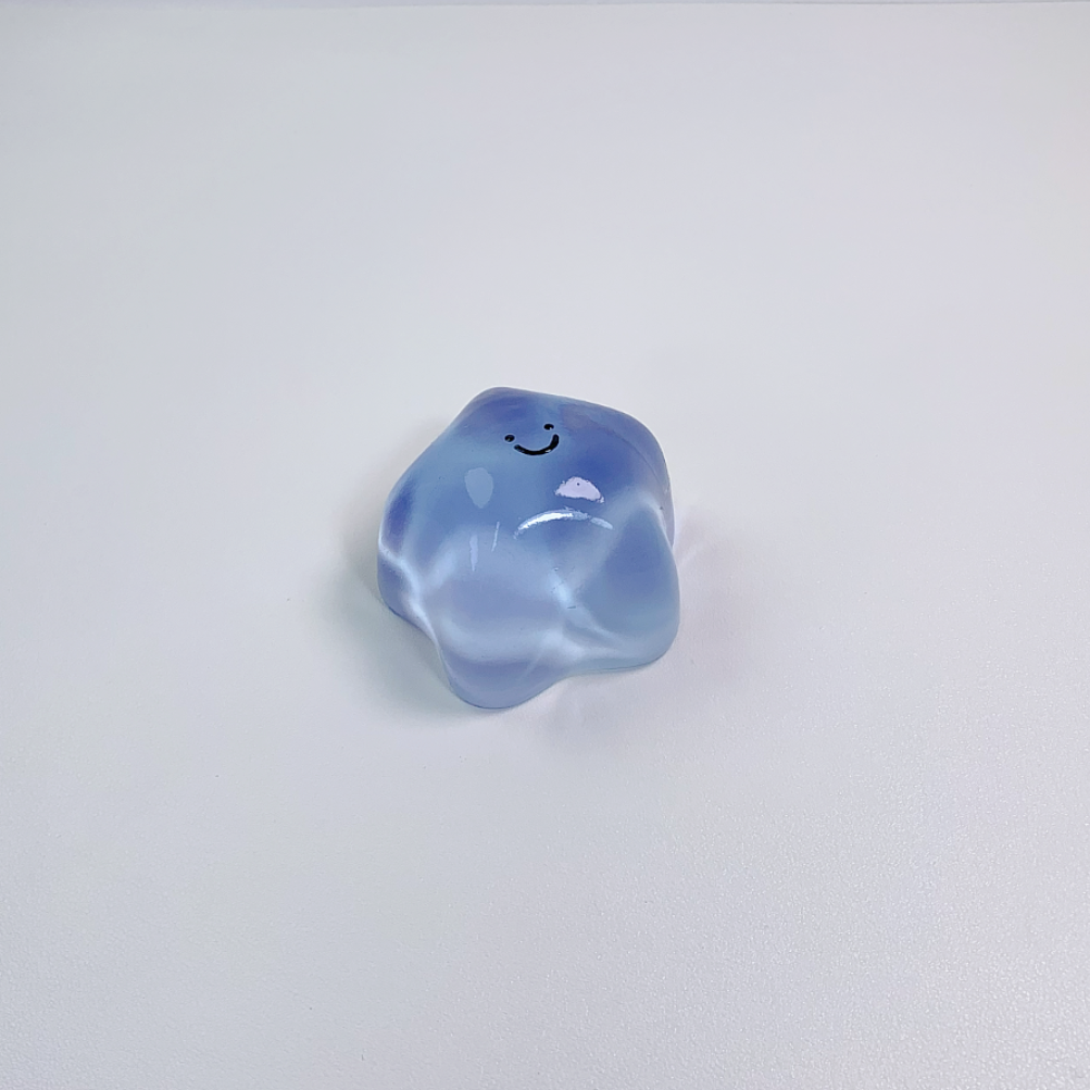 180g Crystal Pink Transparent Smiley Star Taba Squishy – FUFUSQUISHY