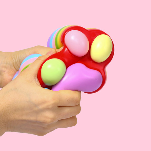 800g Super Large Red Based Multilayer Cat Paw Squishy – FUFUSQUISHY