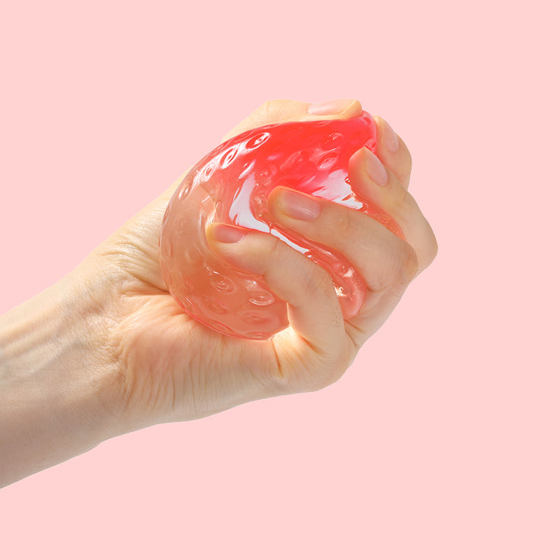 130g Red-Topped Transparent Strawberry Taba Squishy – FUFUSQUISHY