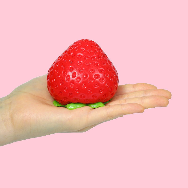 150g Red Strawberry with Leaves Taba Squishy – FUFUSQUISHY