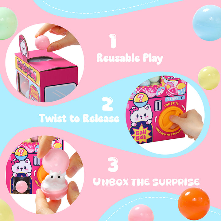 30pcs Squishy Capsule Machine Toy, Vending Machine Kids Toy – FUFUSQUISHY
