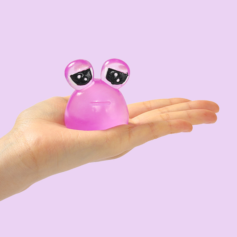100g Crystal Purple Sad Frog Pou Taba Squishy – FUFUSQUISHY