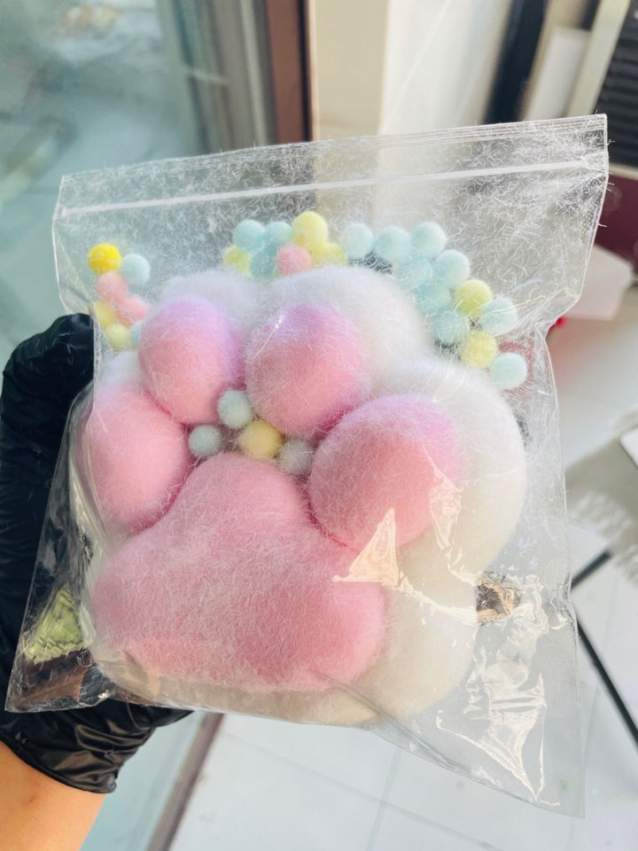 800g Super Large Flocking Cat Paw Squishy – FUFUSQUISHY